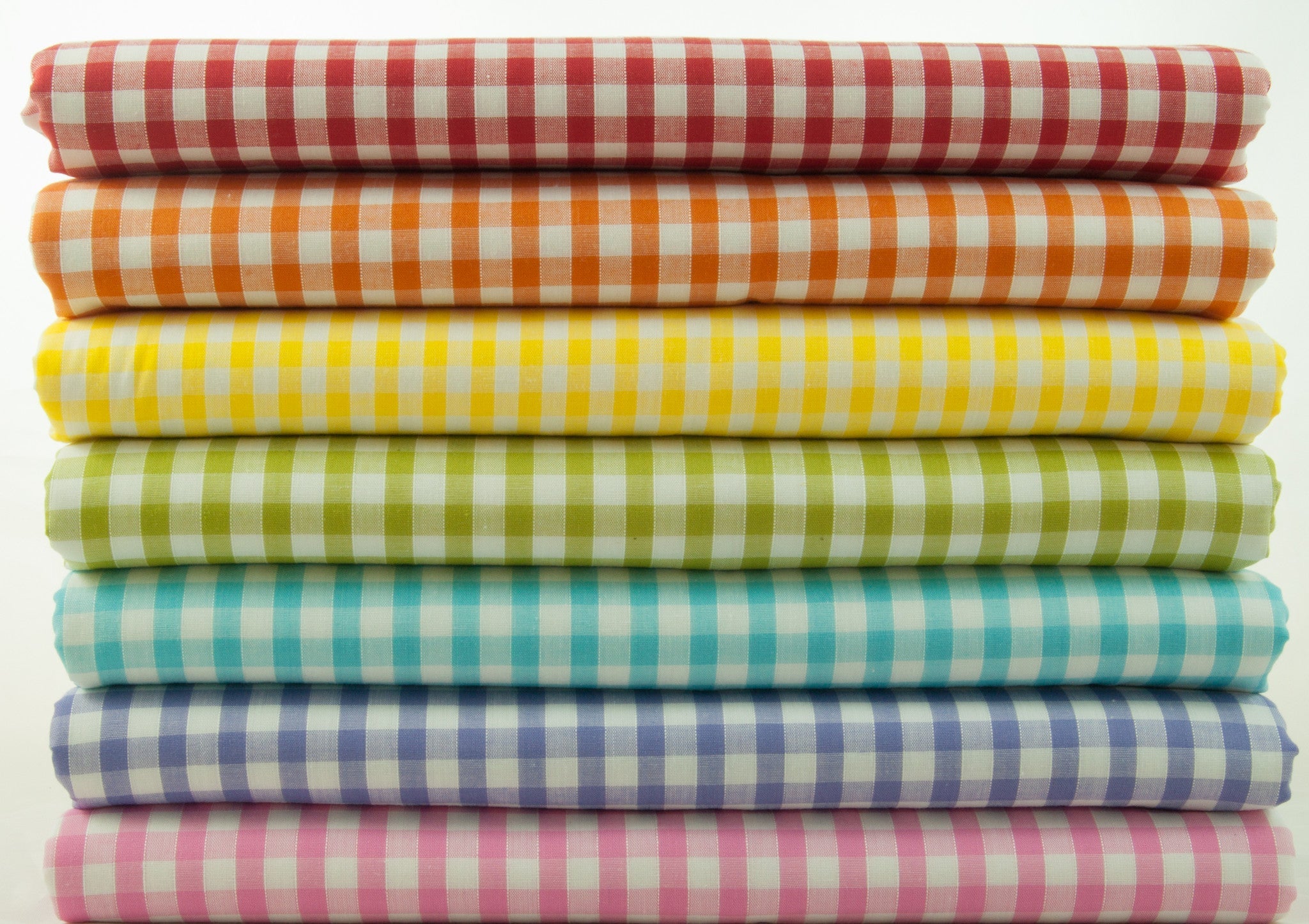 Rainbow Essentials - Gingham Half Metre Bundle – Fabric Love