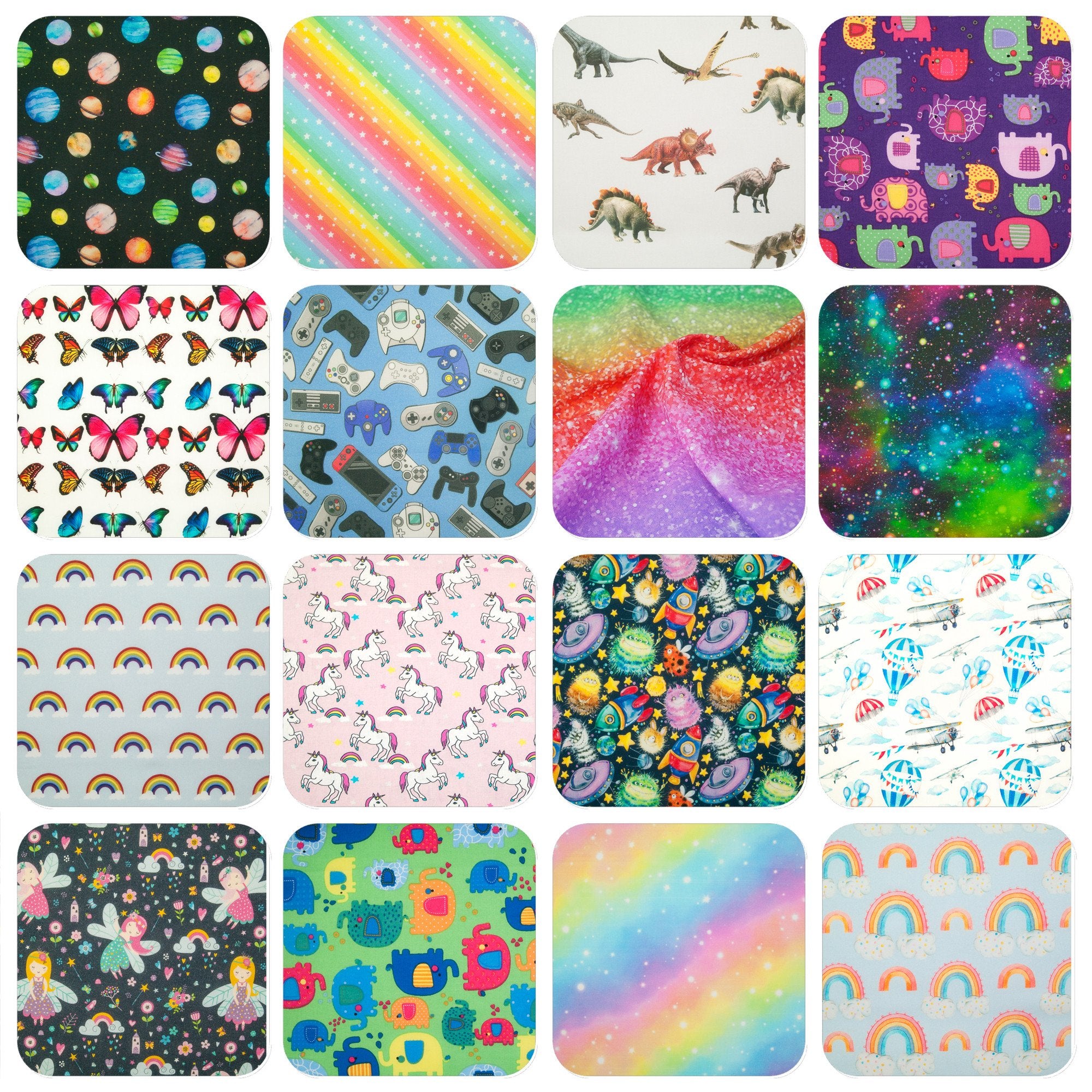 Children's 100% Cotton Fabric Prints - Wide Range - Fabric Love