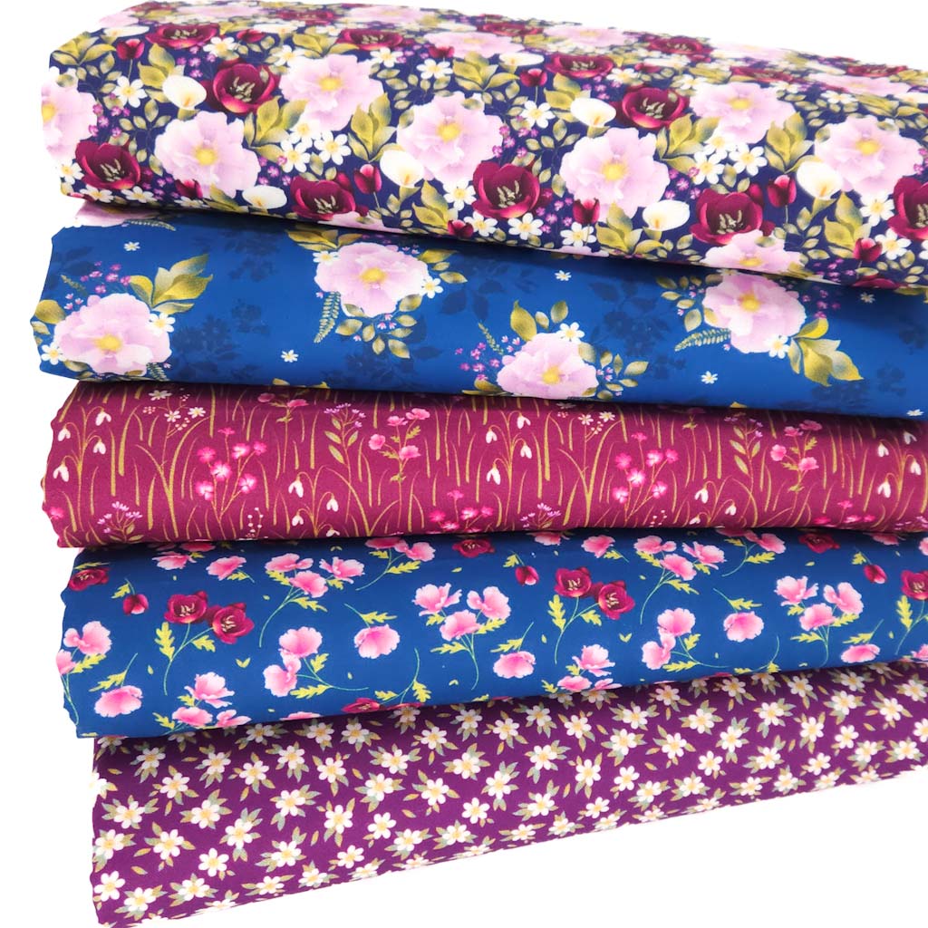 Nocturne Flora - Cotton Fat Quarter Bundle – Fabric Love
