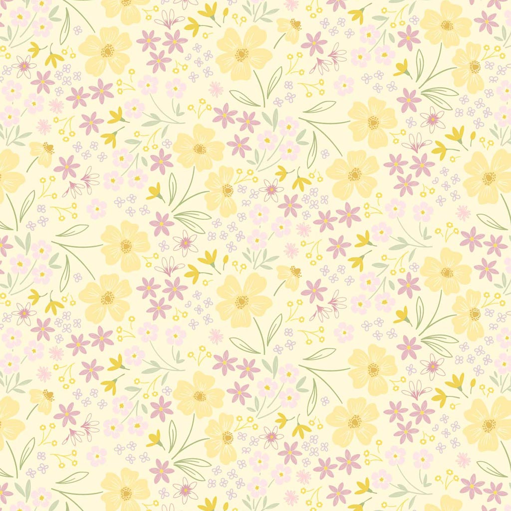 Songs Of Spring on Pastel Yellow - Joys of Spring by Lewis & Irene ...