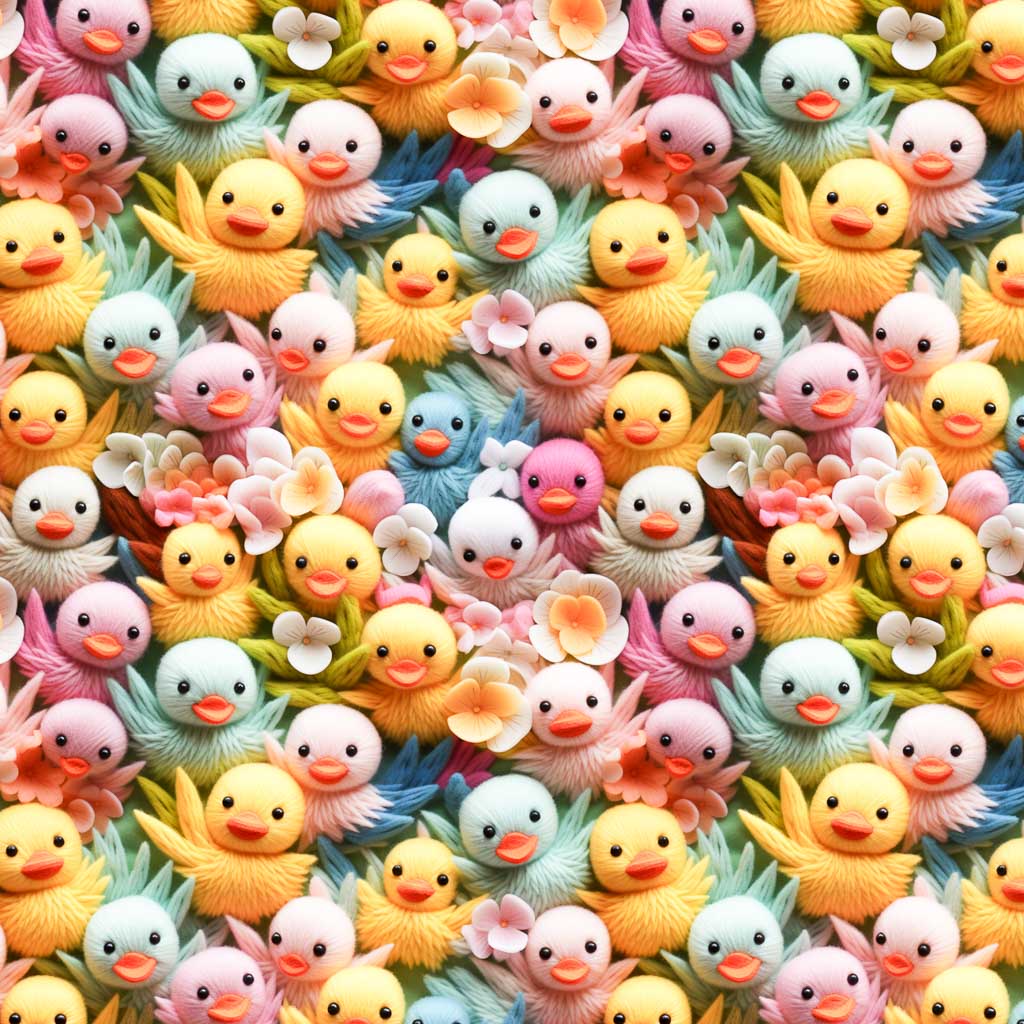 3D Wool Chicks - 100% Cotton Fabric – Fabric Love