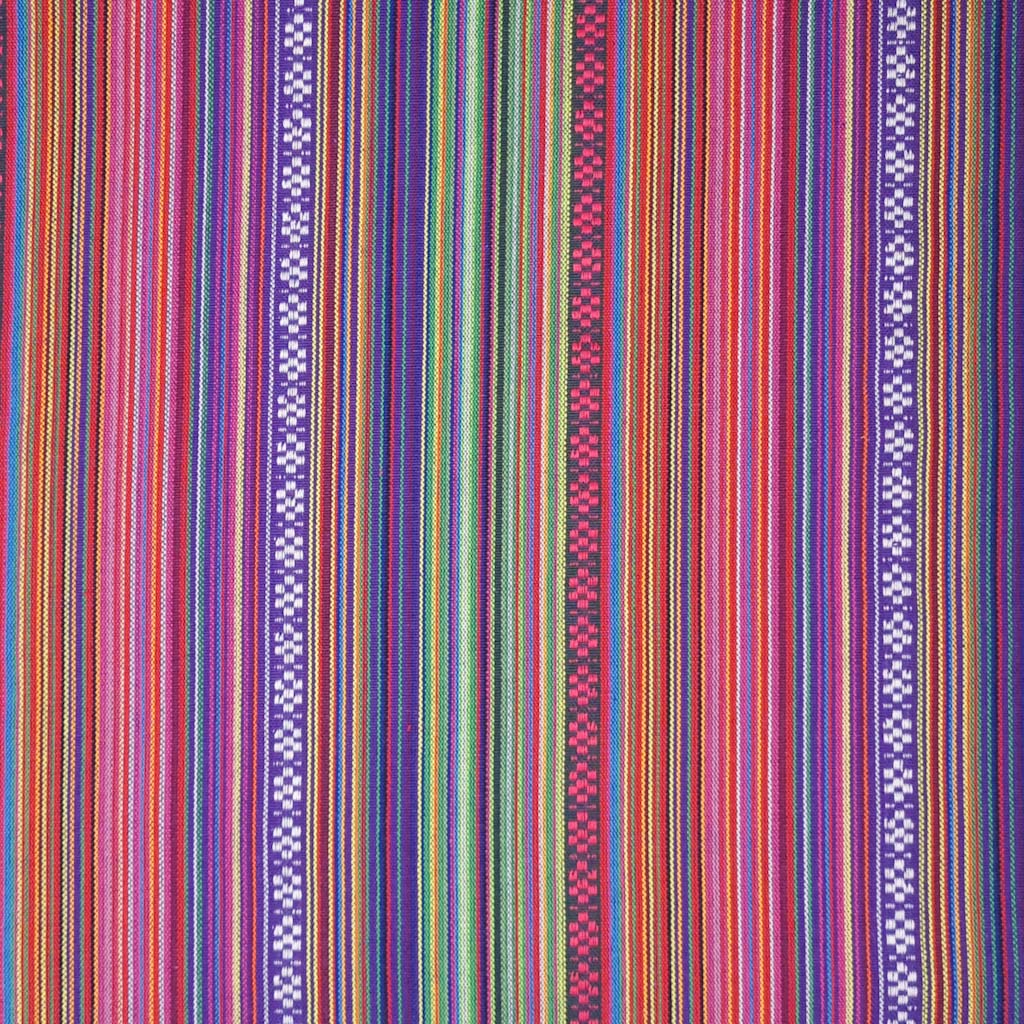 Mexico Stripe - Woven Fabric - Deep Purples – Fabric Love