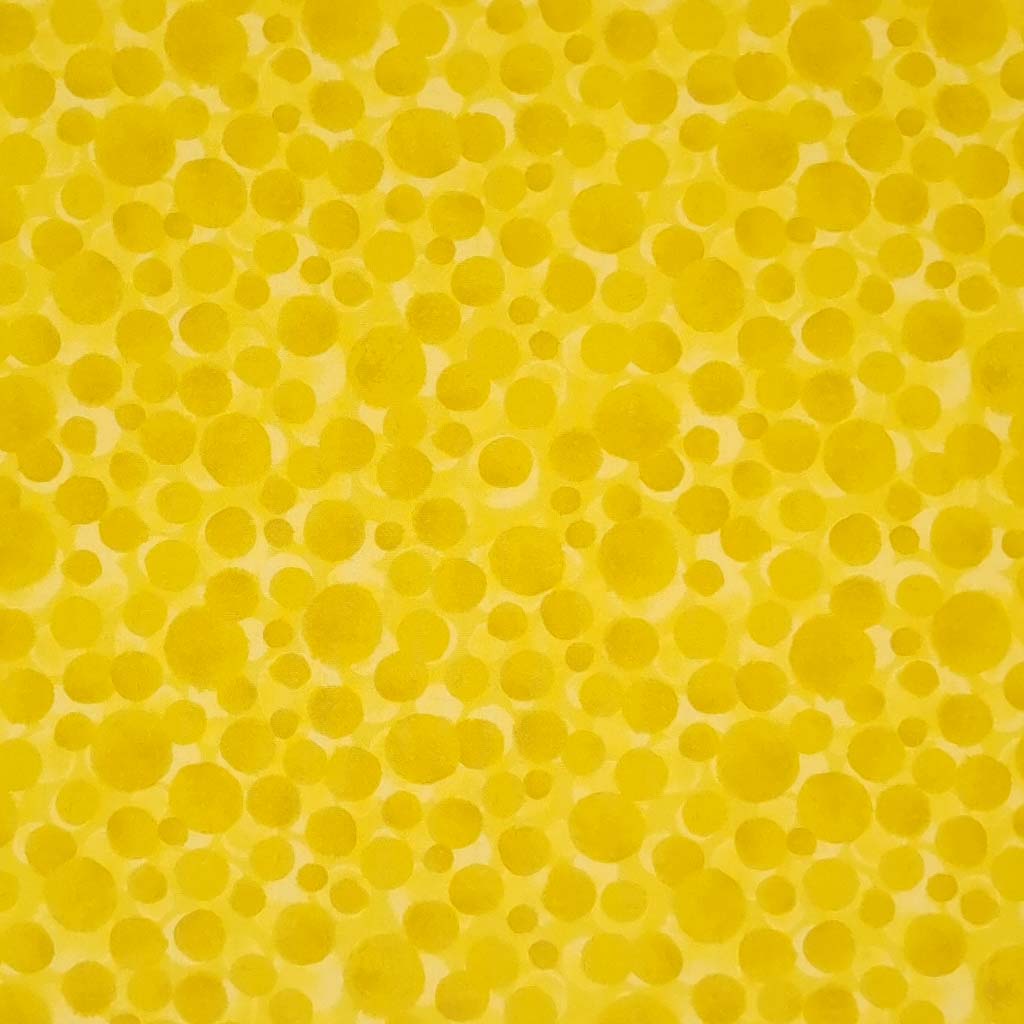 Bumbleberries by Lewis & Irene - Sunshine Yellow - Cotton Fabric ...