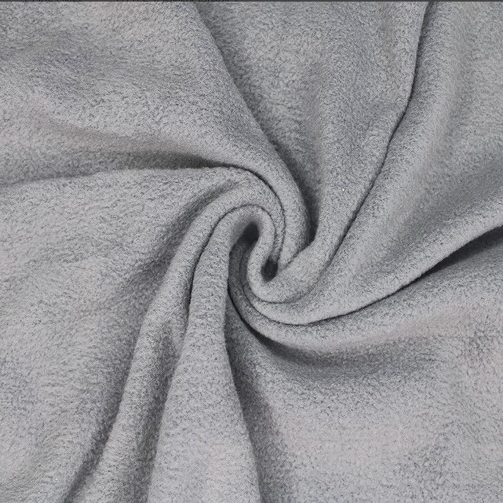 Plain Anti-Pill Polar Fleece - Grey – Fabric Love