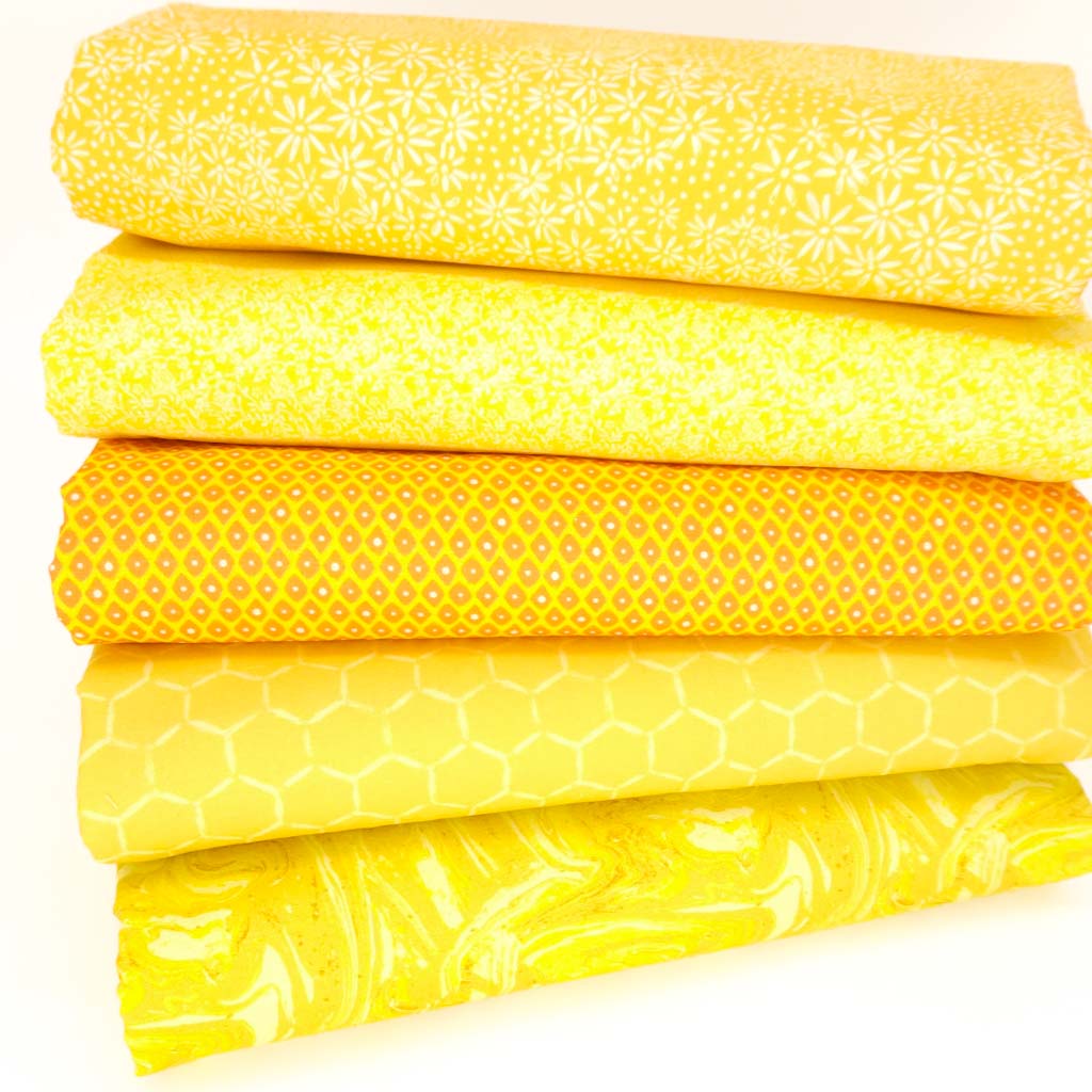 Yellow Blender Pack - Cotton Fat Quarter Bundle – Fabric Love