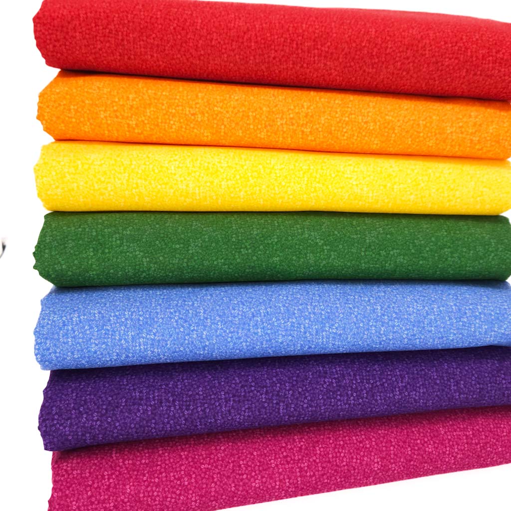 Fat Quarter Bundle - Brighton Rainbow Bold - Blenders – Fabric Love