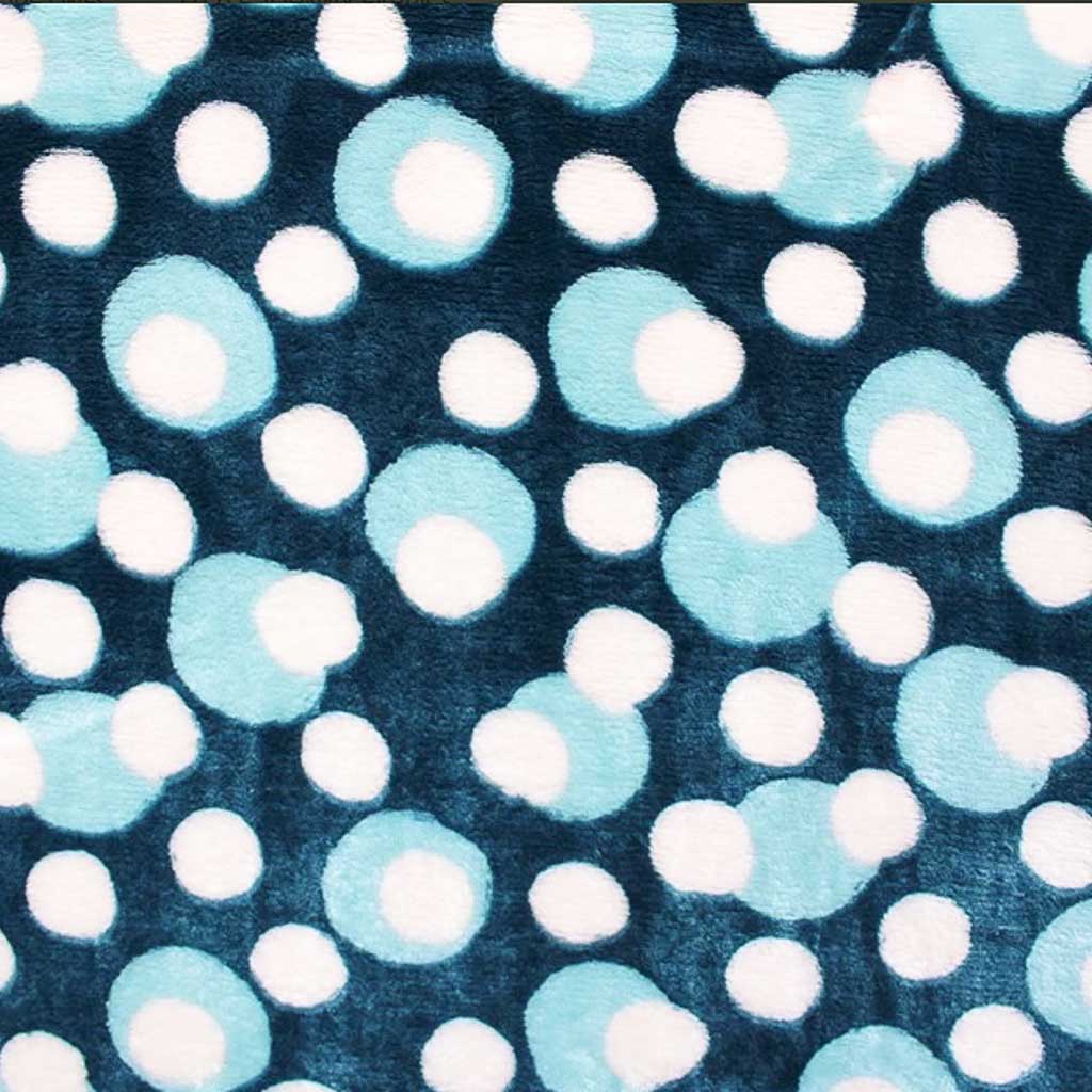 Super Soft Cuddle Fleece - Teal Spots – Fabric Love