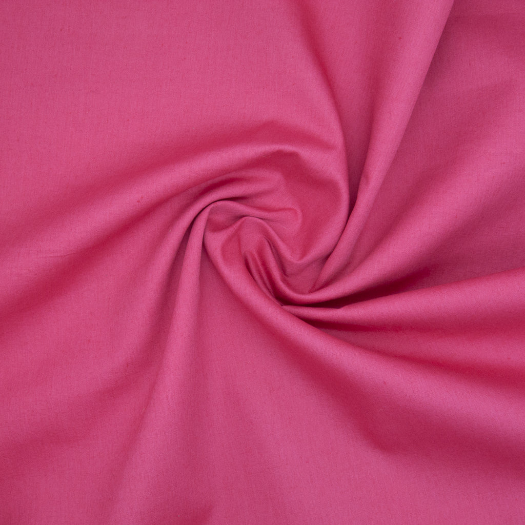 100% Cotton Poplin Plain - Cerise – Fabric Love