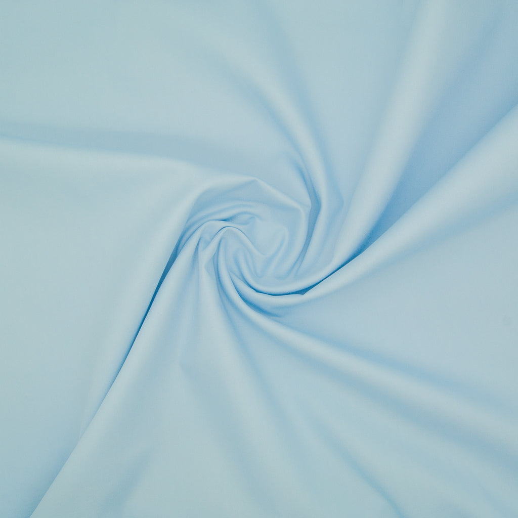 100% Cotton Poplin Plain - Sky Blue – Fabric Love