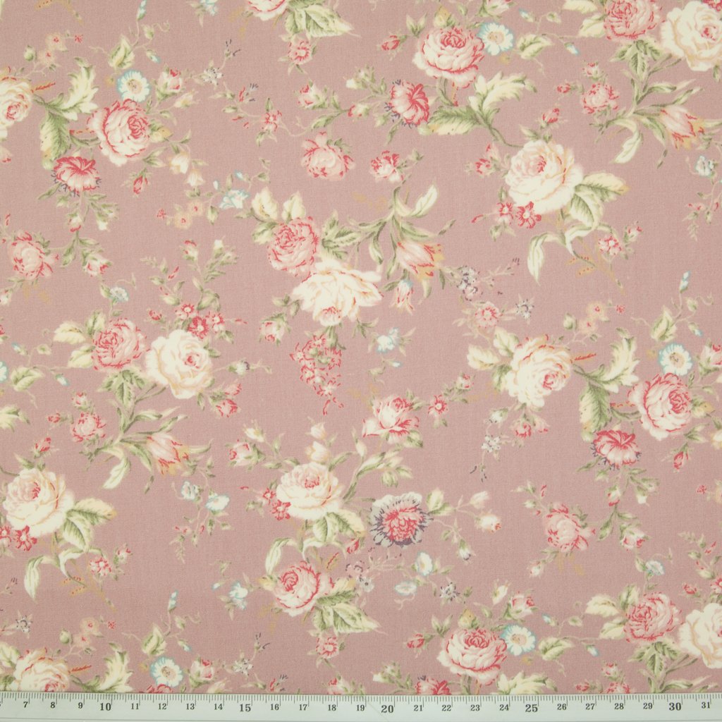 Vintage floral fabric store
