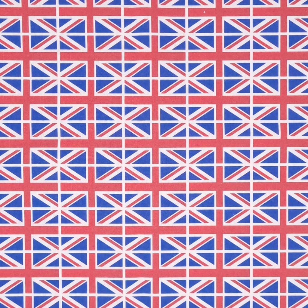 Small Union Jack Flags - 100% Cotton Fabric - Coronation Fabric ...